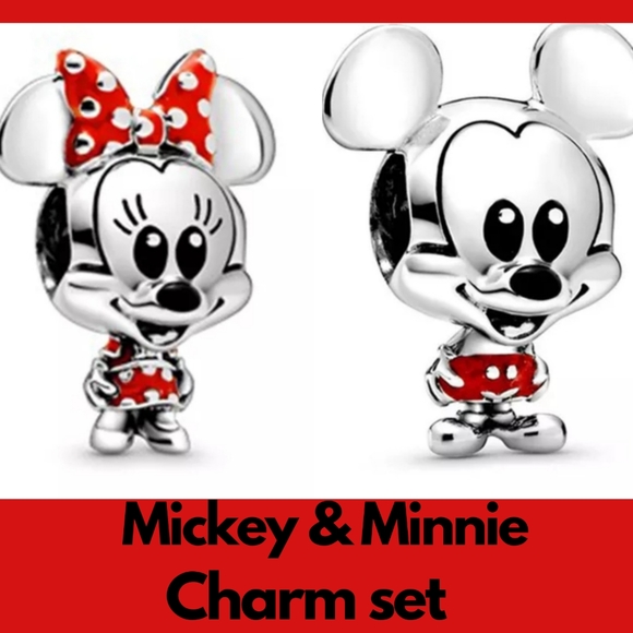 Source Unknown | Jewelry | Mickey And Minnie Mouse Set | Poshmark